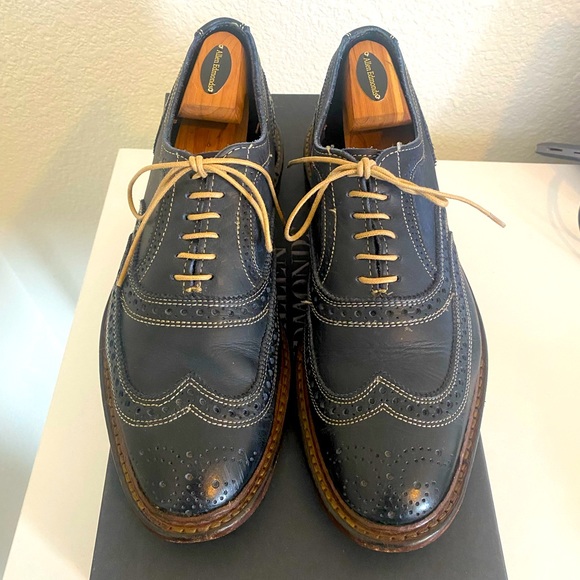 Allen Edmonds | Shoes | Allen Edmonds Neumonk Blue Wingtip | Poshmark